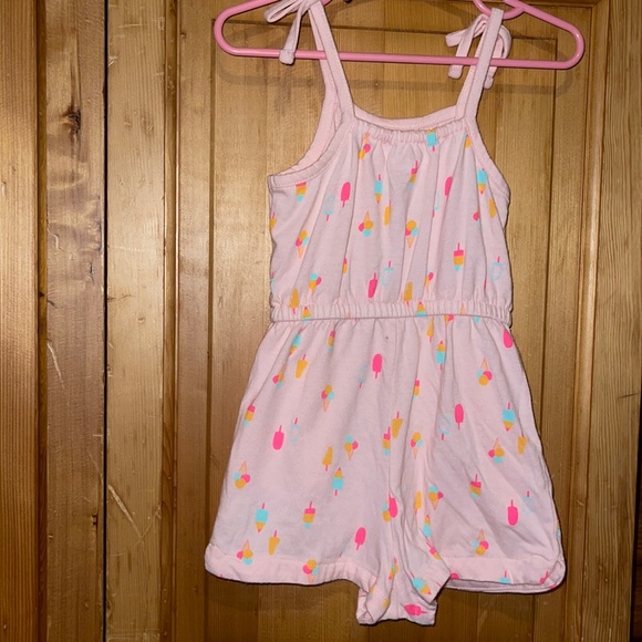 Cat & Jack | Other | Cat Jack 8 Mo Ice Cream Cone Romper Pink With Bows ...